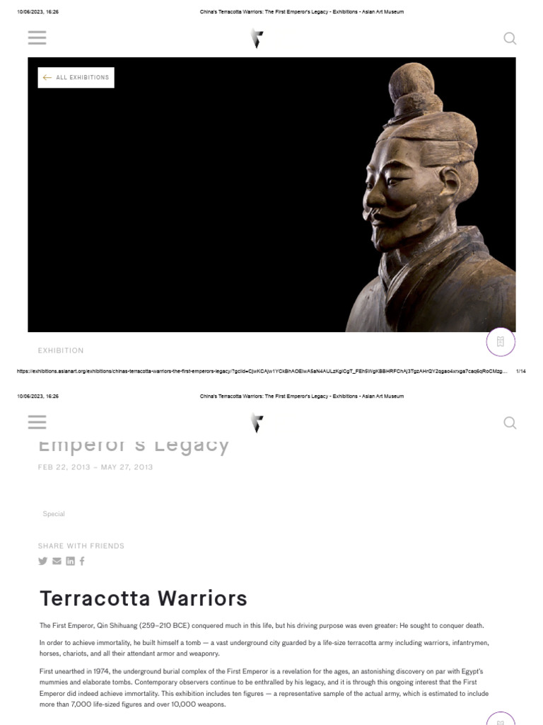 (IMP) China's Terracotta Warriors - The First Emperor's Legacy ...