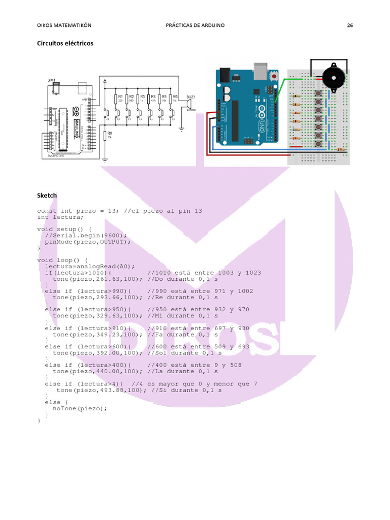 Prácticas Arduino 20 26 36 | PDF | Diodo emisor de luz | Sensor