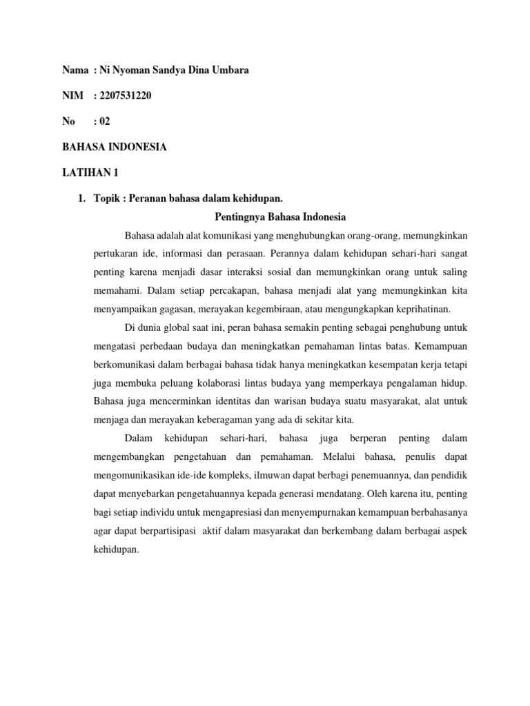 Ni Nyoman Sandya Dina Umbara - CPMK 6 | PDF