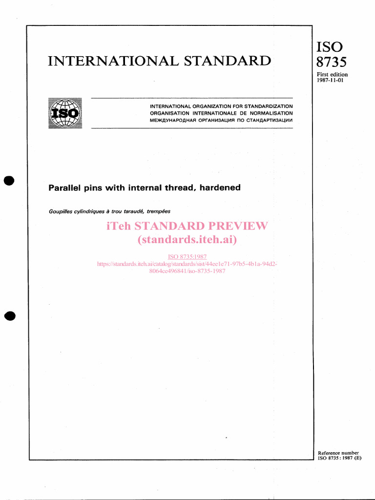 Iso 8735 1987 | Download Free PDF | International Organization For ...