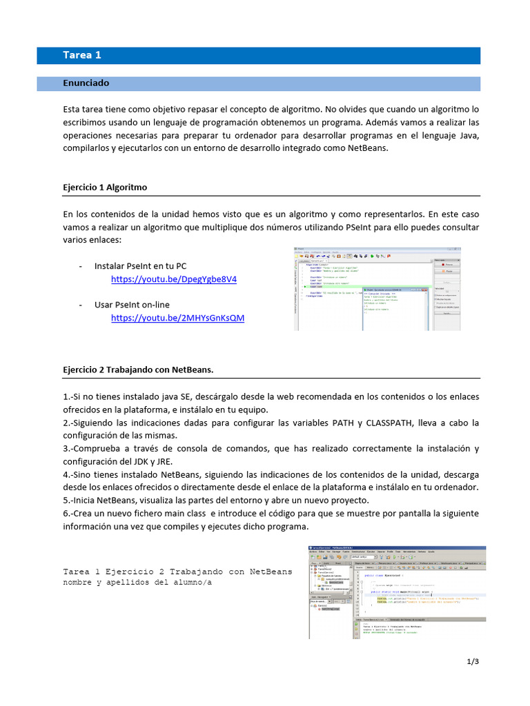 PROG-Tarea 1-Enunciado | PDF | Frijoles Netos | Aplicaciones y software
