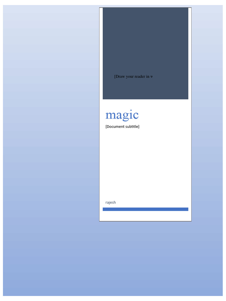 Magic | PDF