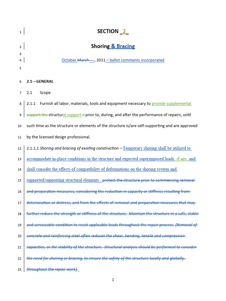 563 Section 2A - Shoring - First Ballot Version - Ballot Comments Inserted, and Meeting Changes ...