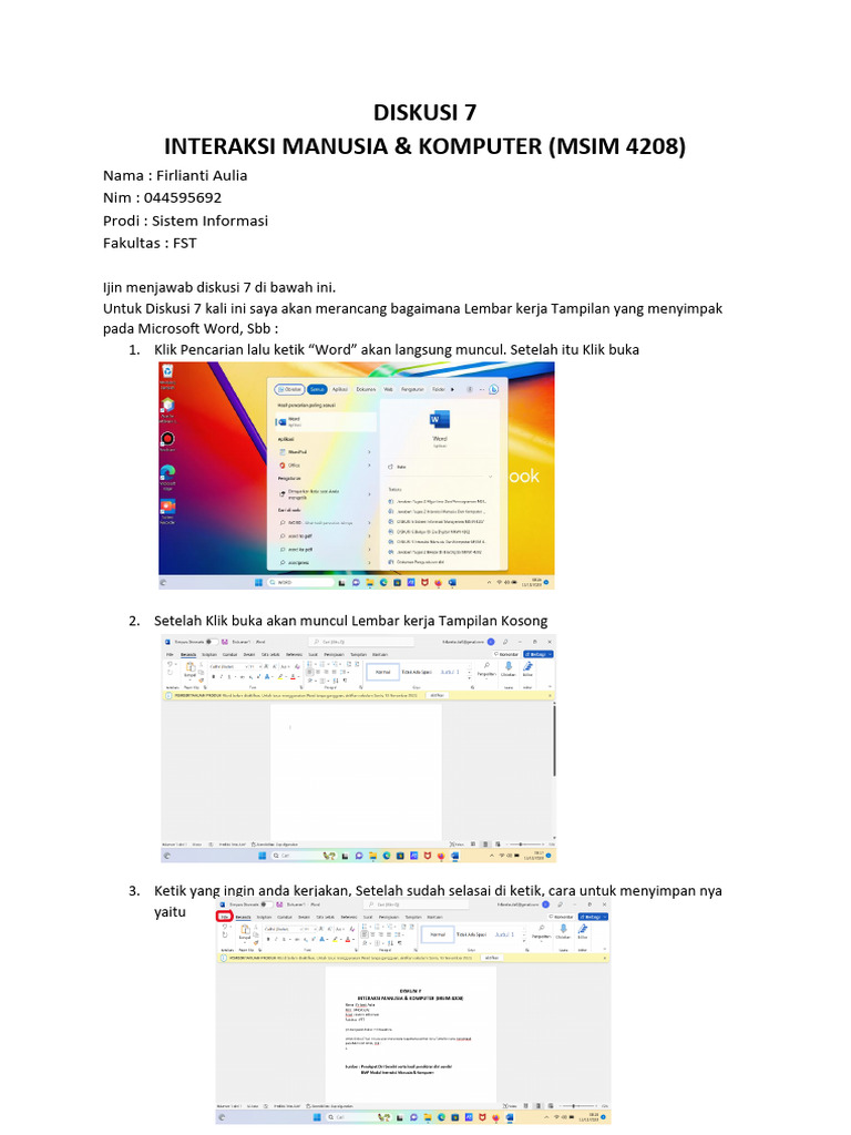Jawaban Diskusi 7 Interaksi Manusia Komputer MSIM 4208-1 | PDF