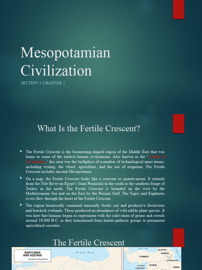 Chapter 2 Section 1 The Mesopotamian Civilization | PDF | Mesopotamia ...