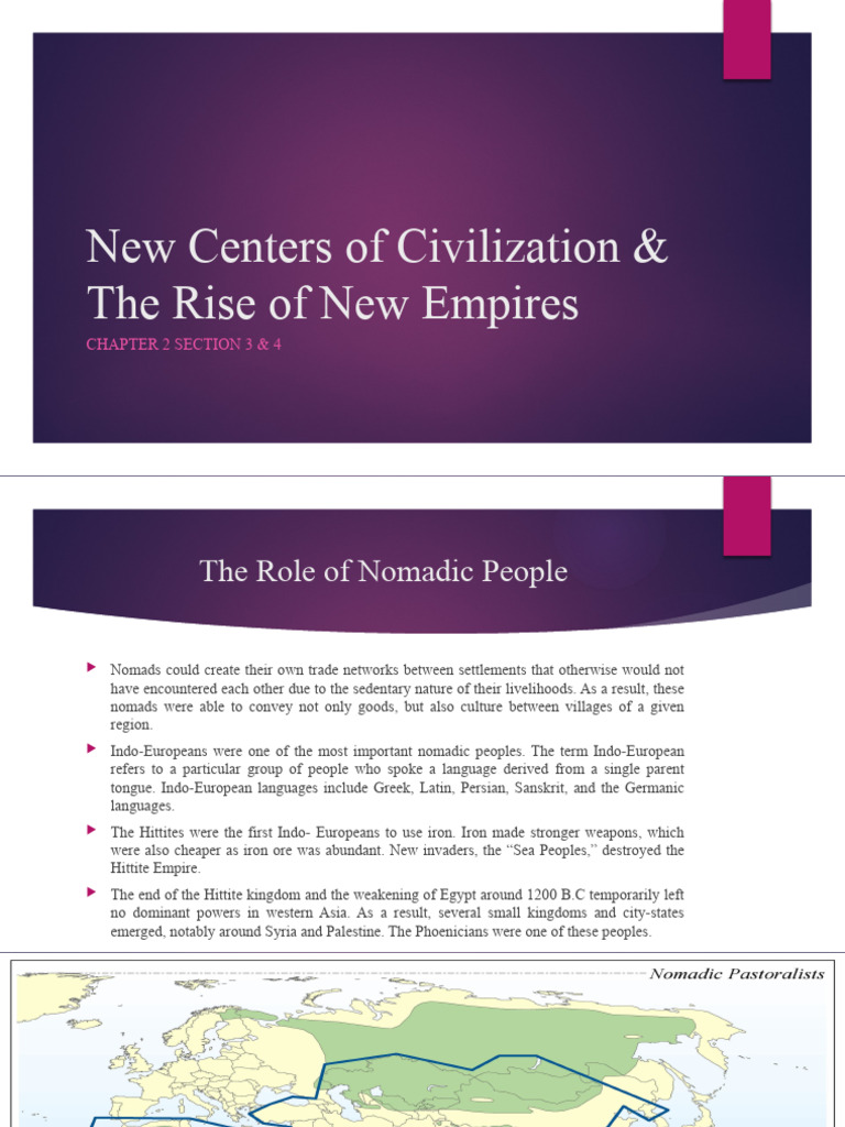 Chapter 2 Section 3&4 New Civilizations & New Empires | PDF ...