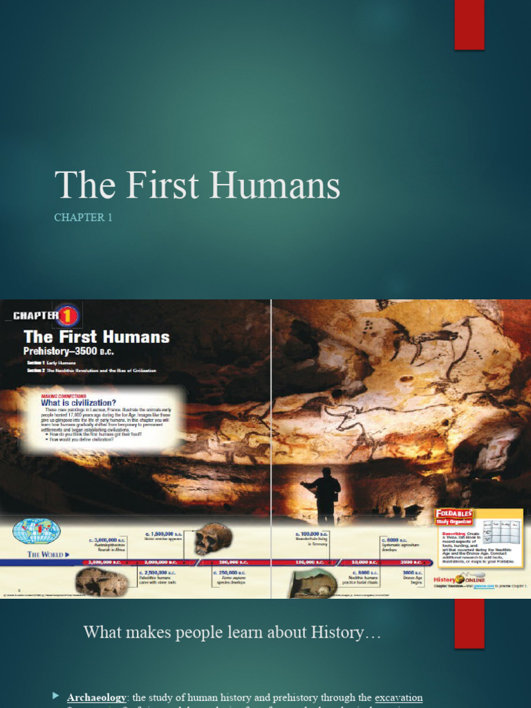 Chapter 1 Section 1&2 The Frist Humans | PDF | Hominidae Chapter 1 Section 1&2 The Frist Humans | PDF | Hominidae