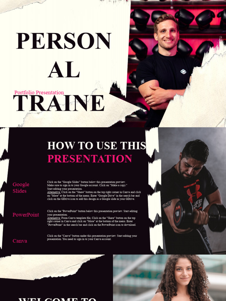 Personal Trainer Portfolio Template | PDF | Microsoft Power Point ...