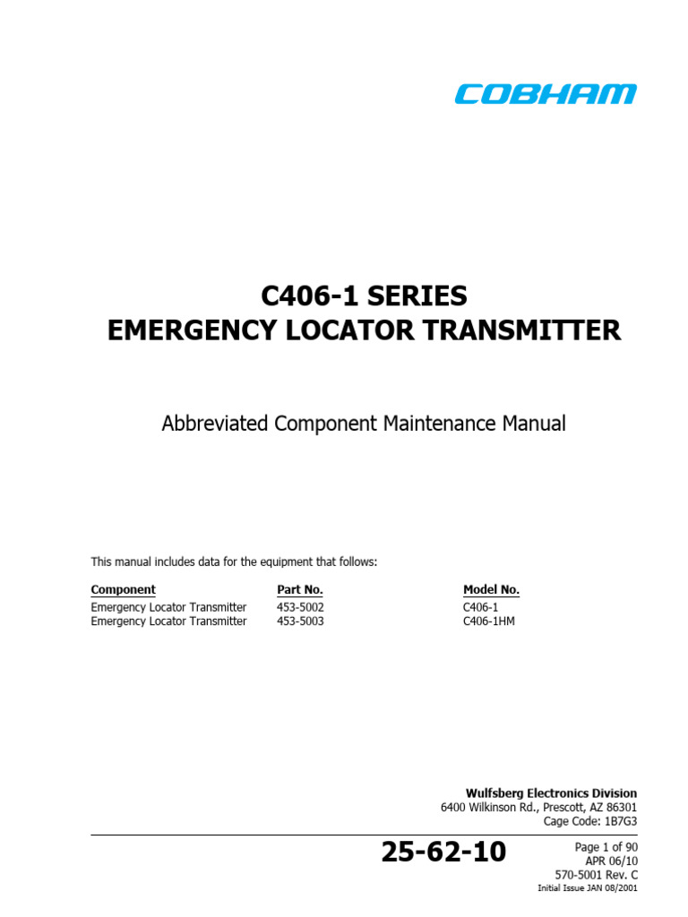 C406-1 570-5001 RevC Manual | PDF | Electrical Engineering | Electronics