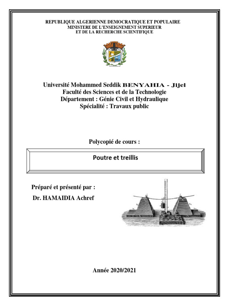 Chapitre 1-Sollicitations Composées | PDF | Flexion (matériau ...