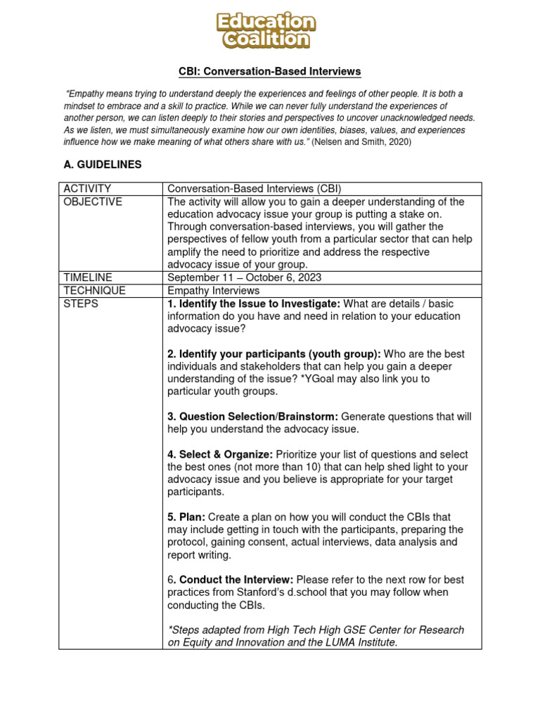 Cbi Guidelines | Download Free PDF | Psychological Concepts | Cognitive ...