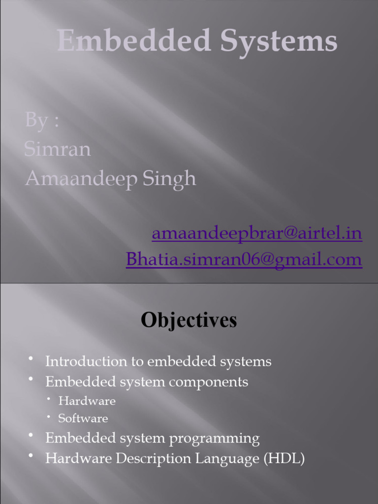 Embedded System.6907603.Powerpoint | PDF | Embedded System | Microprocessor
