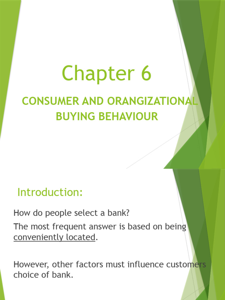 Chapter 6 Consumer Buying Behavior | PDF | Motivation | Motivational
