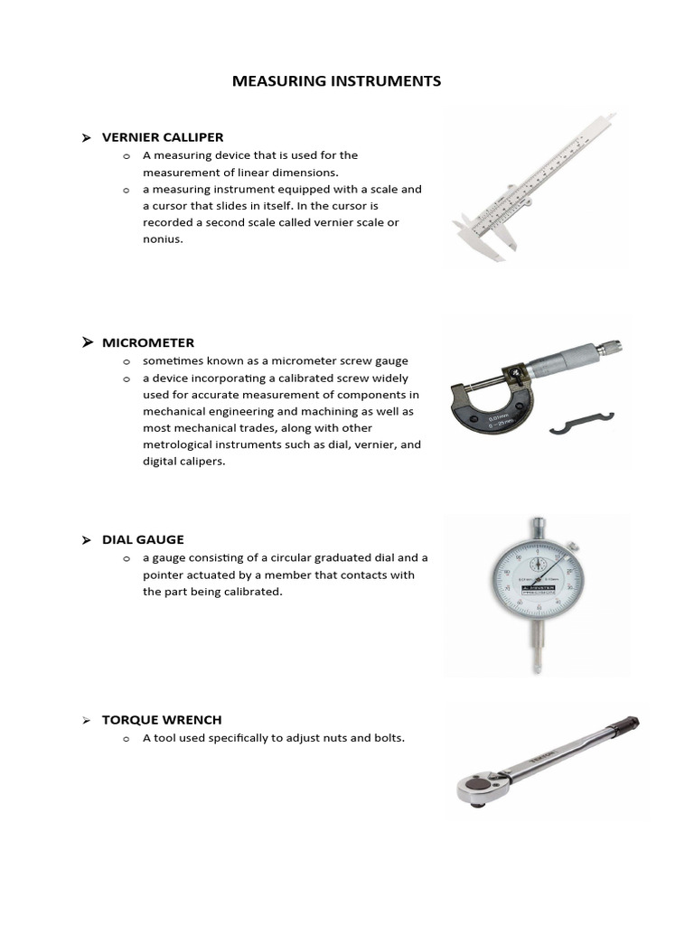 nicole-MEASURING INSTRUMENTS | PDF | Physical Sciences | Materials Science