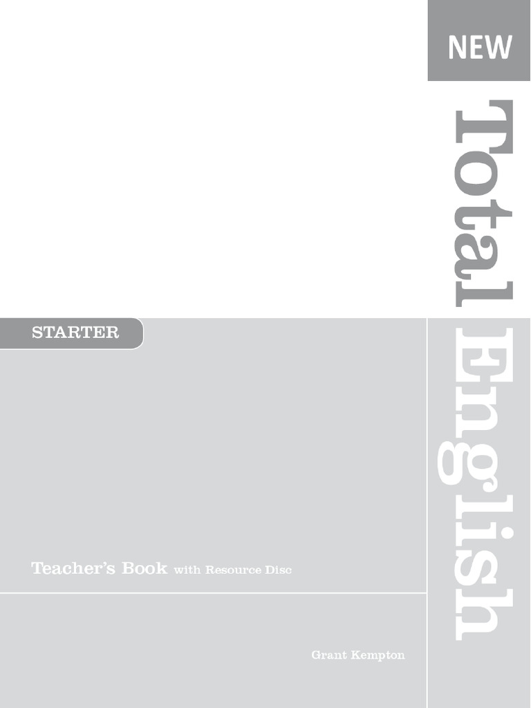 New Total English Starter - Teacher's Book | PDF