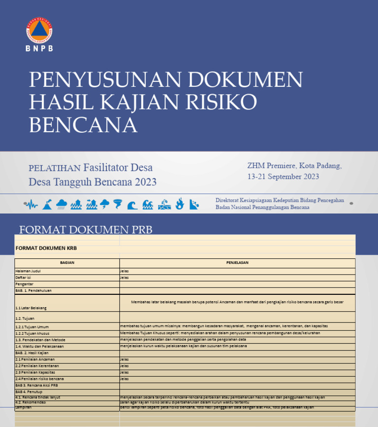 Dokumen Peta Resiko Bencana | PDF