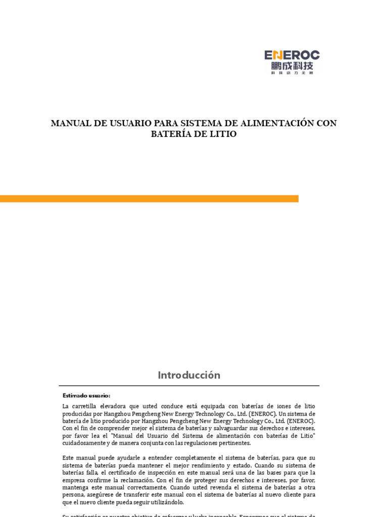 Manual Usuario Batería Litio Pdf Cargador De Batería Conector