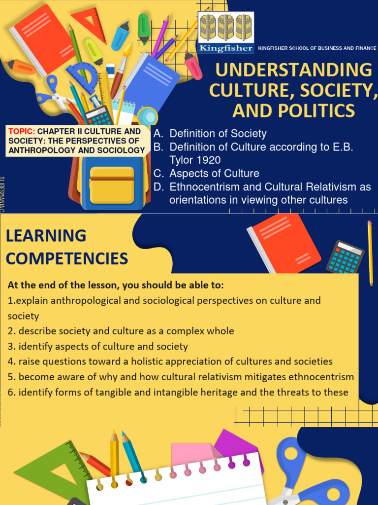 Chapter 2 Ucsp Culture and Society The Perspectieves of Anthropology and Sociology | PDF ...