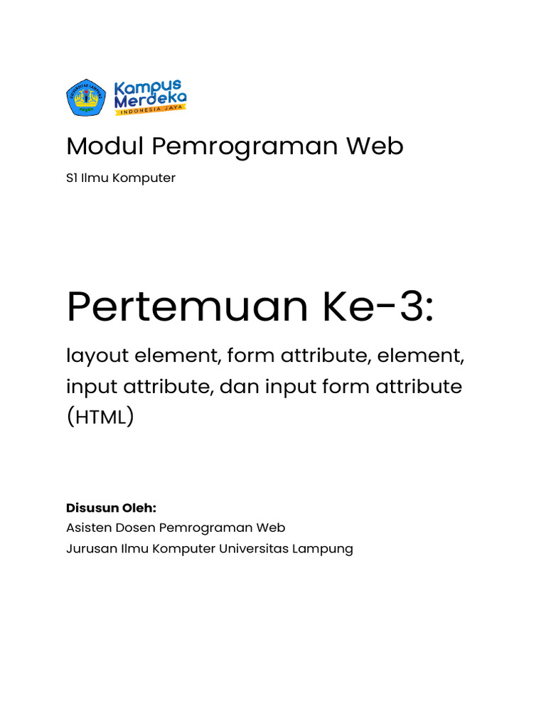 Modul Web Pert-3 | PDF