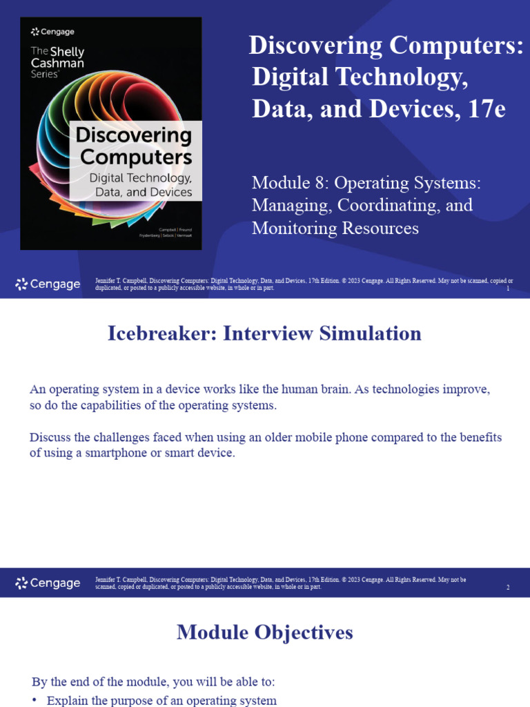 Campbell DiscComp 17e PPT Mod08 | PDF | Operating System | Computer File