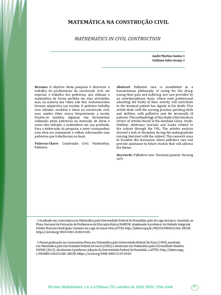 Matematica Na Construcao Civil | PDF | Matemática | Geometria