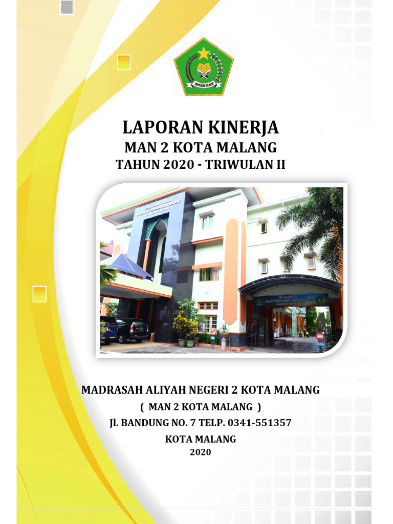 Laporan Kinerja Kepala Madrasah | PDF