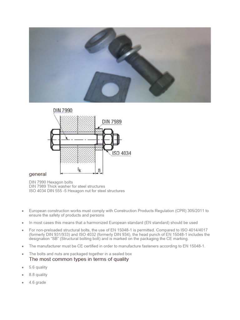 Structural Bolting Standards Guide | PDF