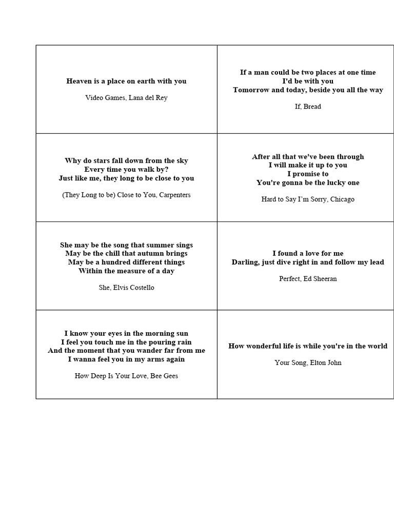 Love Songs for the Hopeless Romantic | PDF | Poetry
