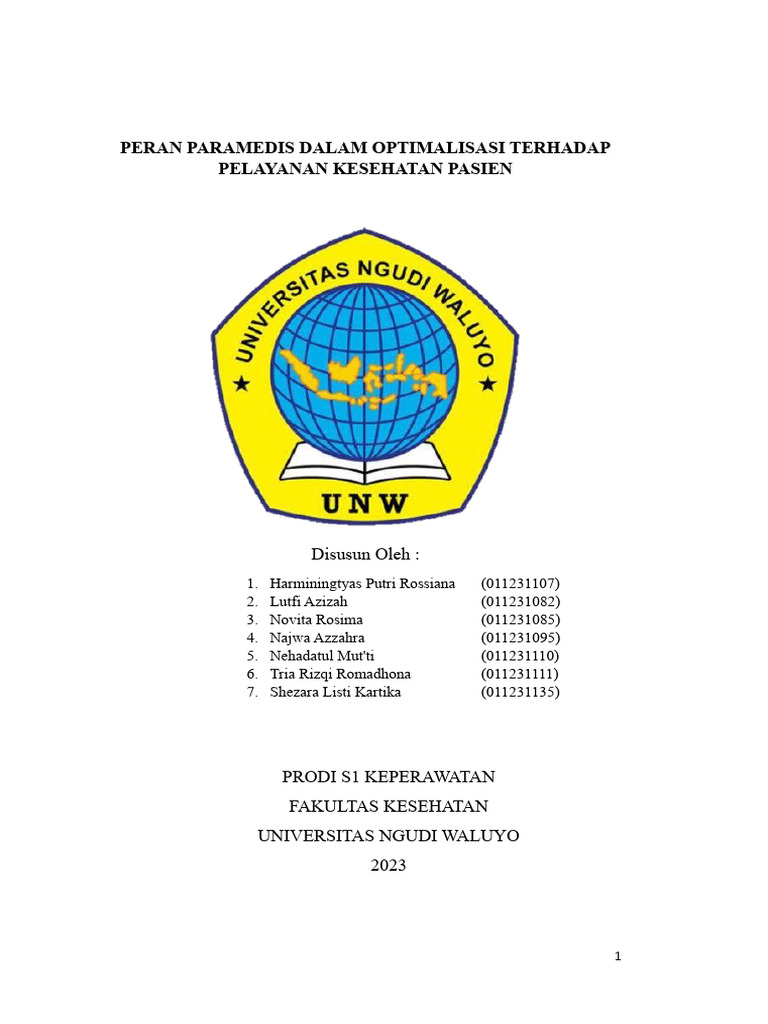 Peran Paramedis dalam Pelayanan Kesehatan | PDF