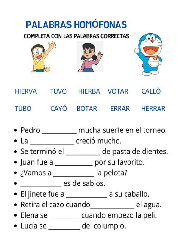 Homofonos | PDF | Artes del lenguaje y disciplina