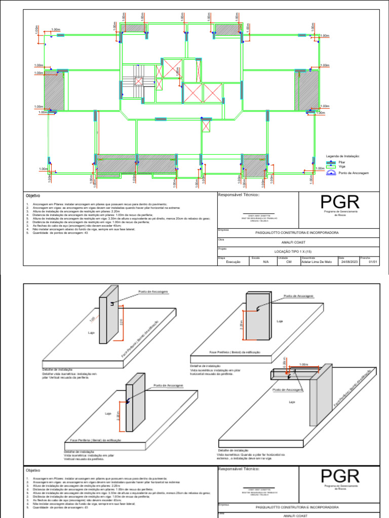 Projeto de Ancoragem | PDF | Engenharia Civil | Elementos arquitetônicos