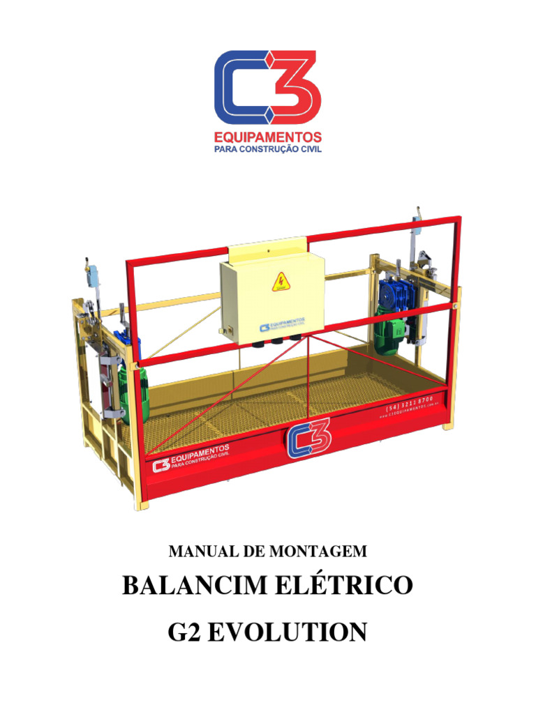 Manual de Instrução e Montagem Balancim Série G2 Evolution Elétrico ...