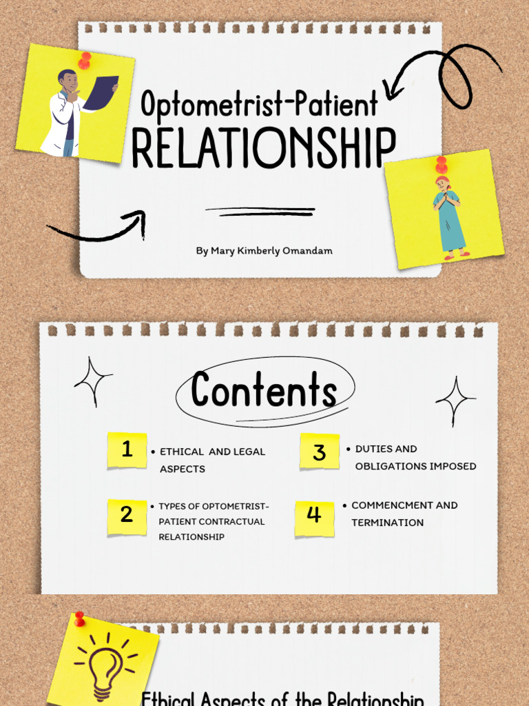 Optometrist Patient Relationship Omandam | PDF | Optometry | Fiduciary