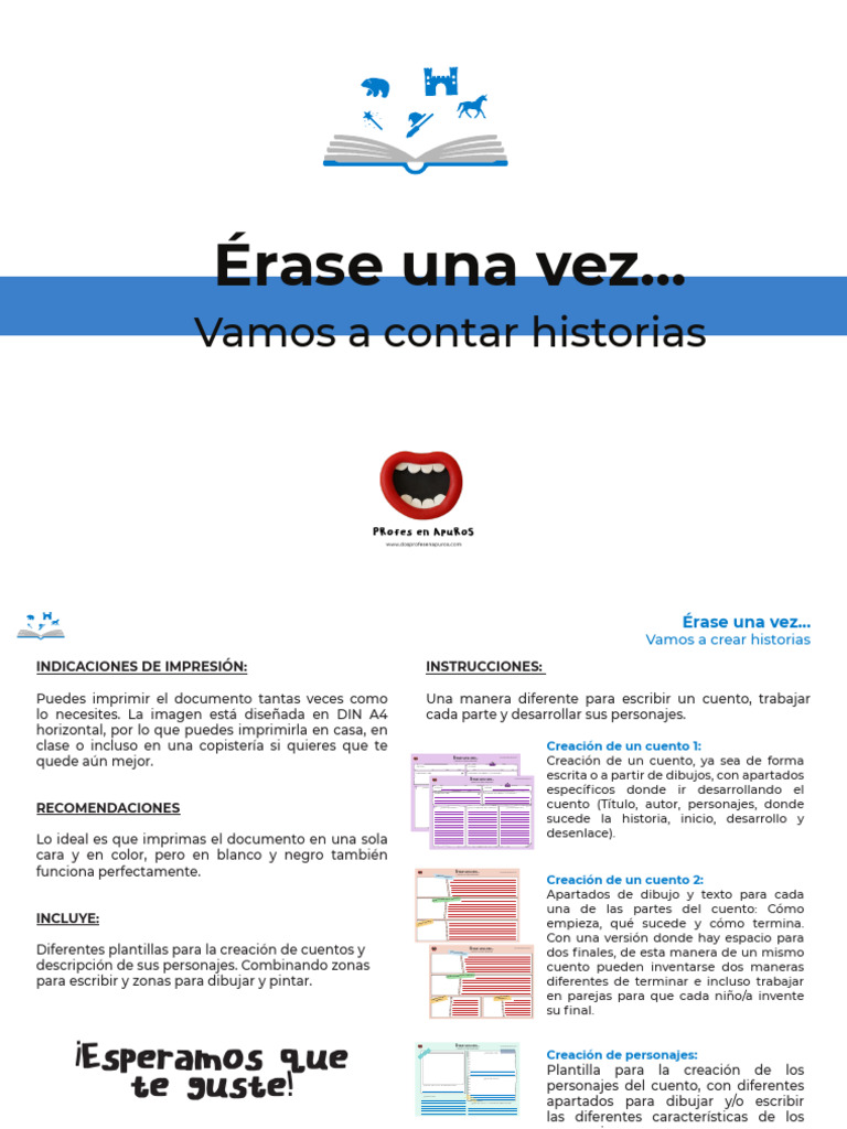 Creación de Cuentos Cast v2 | PDF
