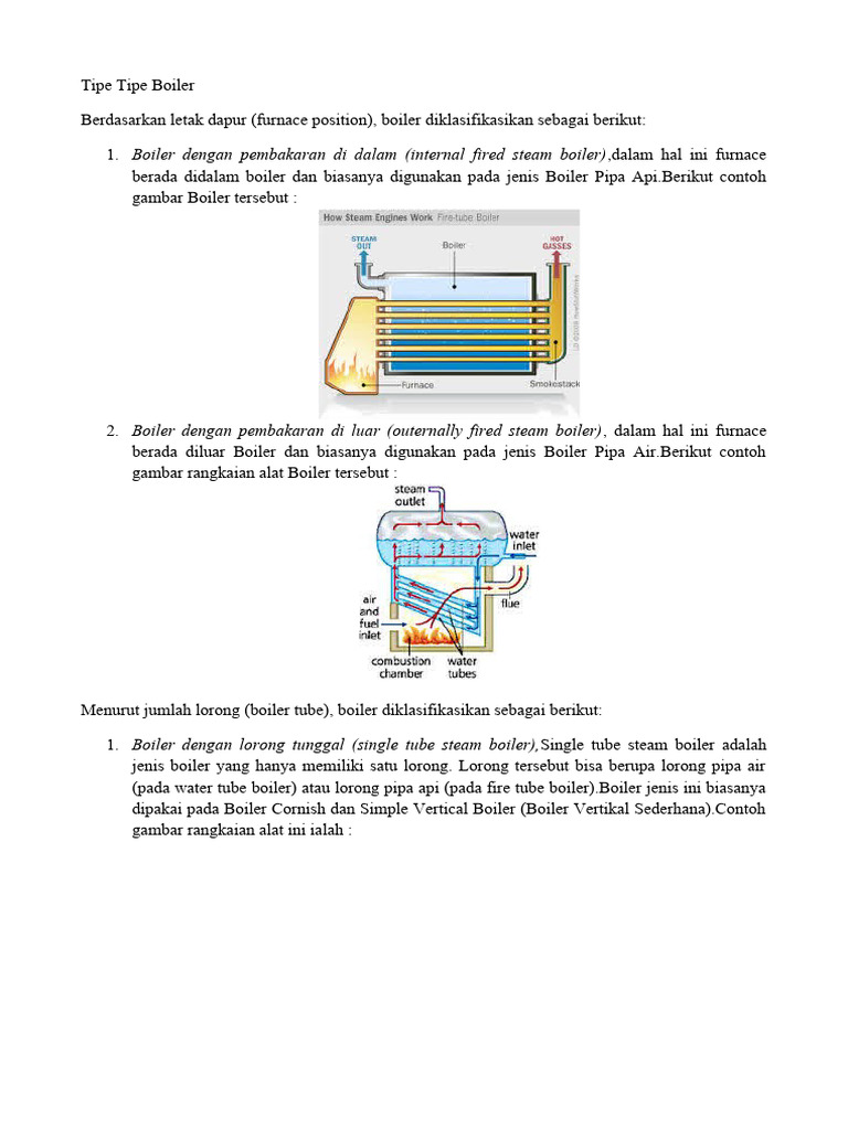 Tipe-Tipe Boiler dan Klasifikasinya | PDF | Griya & Taman | Seni