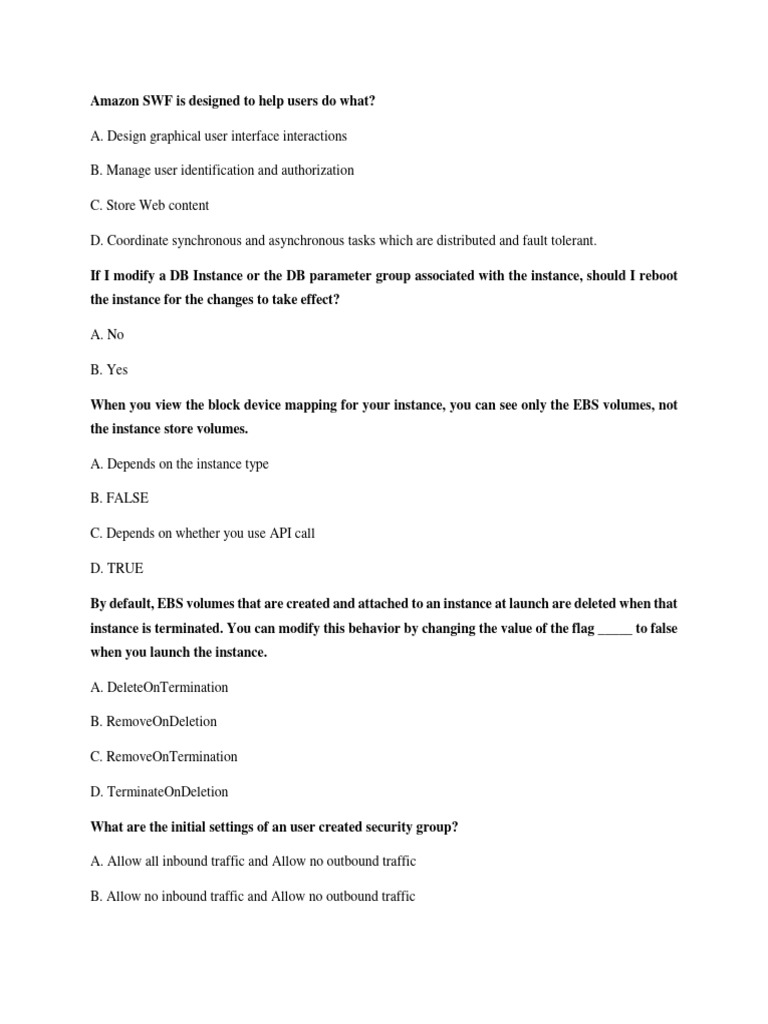 AWS All Questions | PDF | Amazon Web Services | Soap