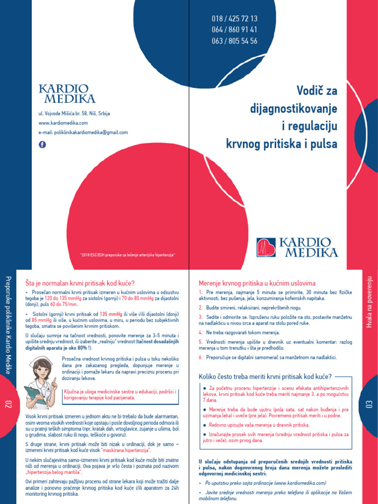 Kardio Medika Dnevnik Pritiska 3 | PDF