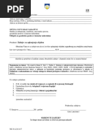 Obrazac Prijave Na Javni Oglas | PDF