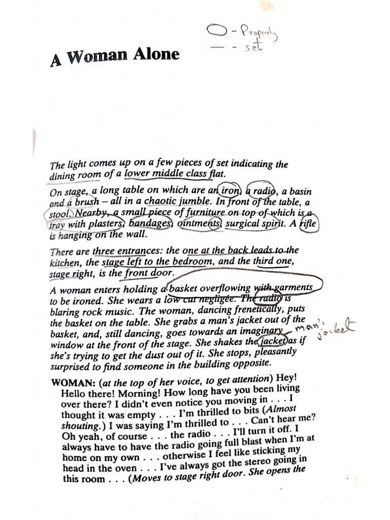 A Woman Alone - English | PDF