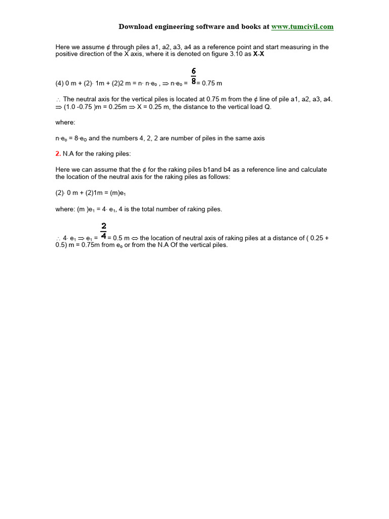 Neutral Axis Calculation for Piles | PDF | Geotechnical Engineering ...