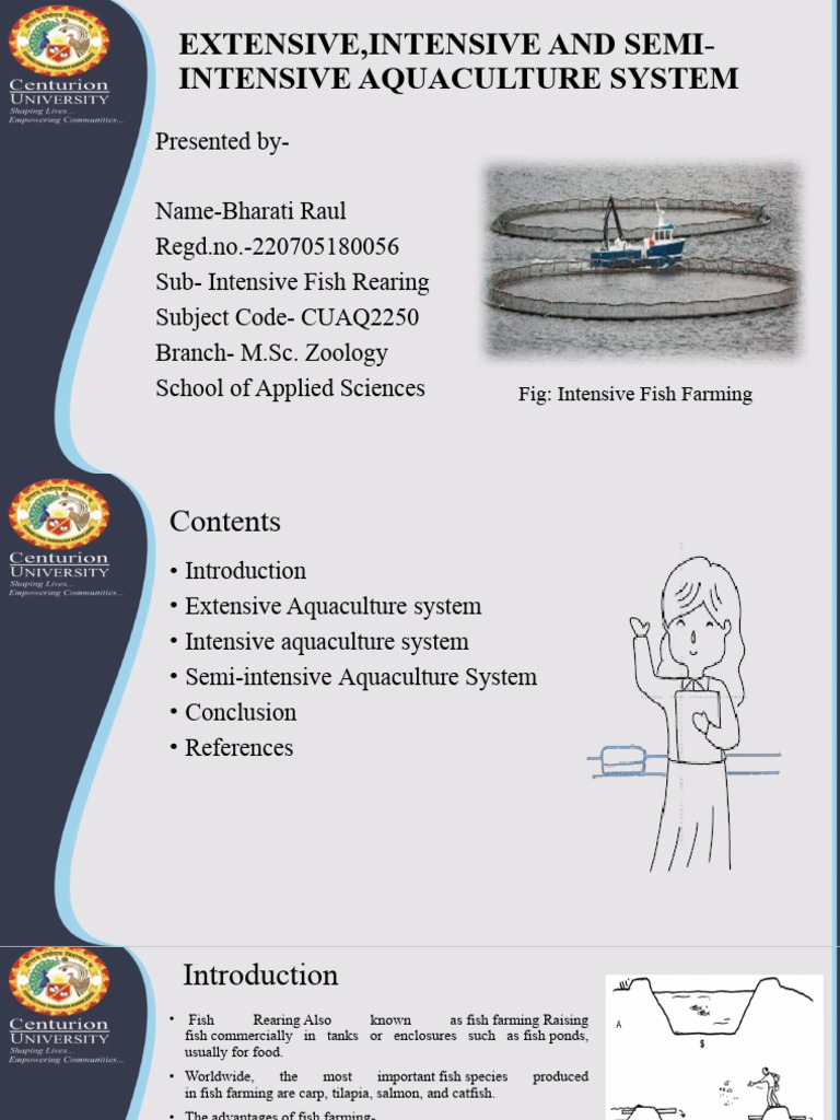 Intensive Fish Farming 220705180056 Bharati Raul | PDF | Aquaculture ...