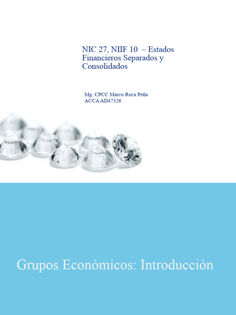 NIC 27 y NIIF 10 Consolidacion | PDF | normas internacionales de ...
