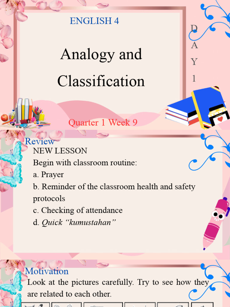 English 4: Analogy and Classification | PDF