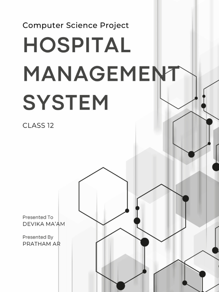 HOSPITAL MANAGEMENT SYSTEM Pratham | PDF