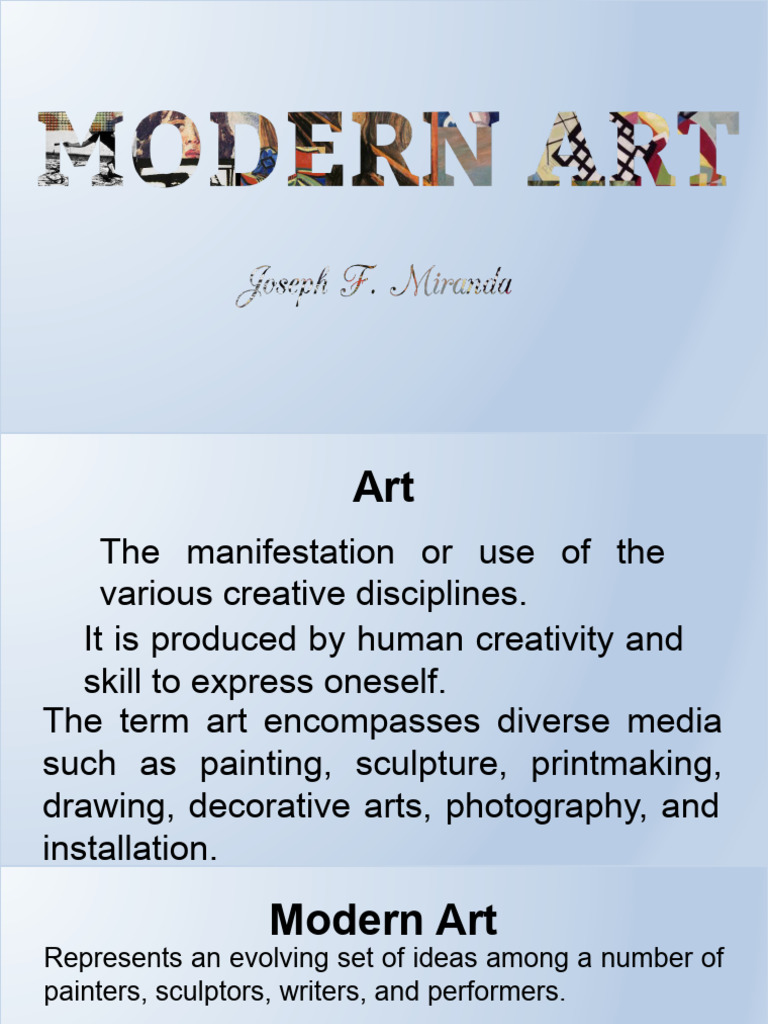 Modern Art | PDF | Impressionism | Cubism