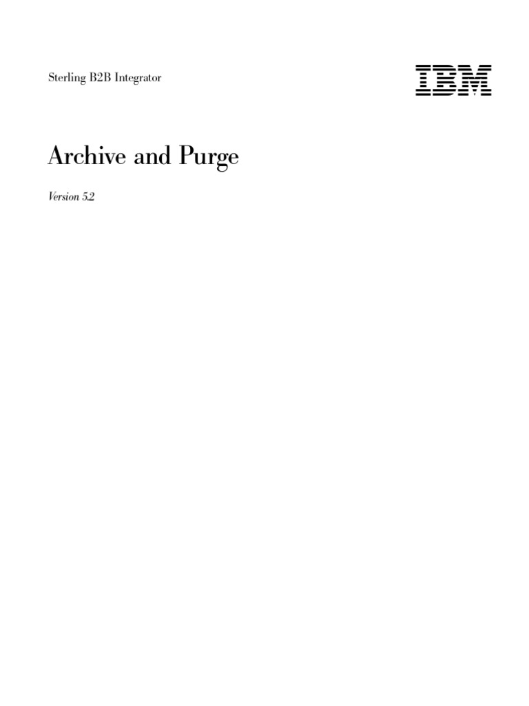 Si52 Archive And Purge Book Pdf Backup Database Index 