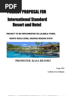 Project Proposal For 5 Star Hotel | PDF | Tourism | Internal Rate Of Return