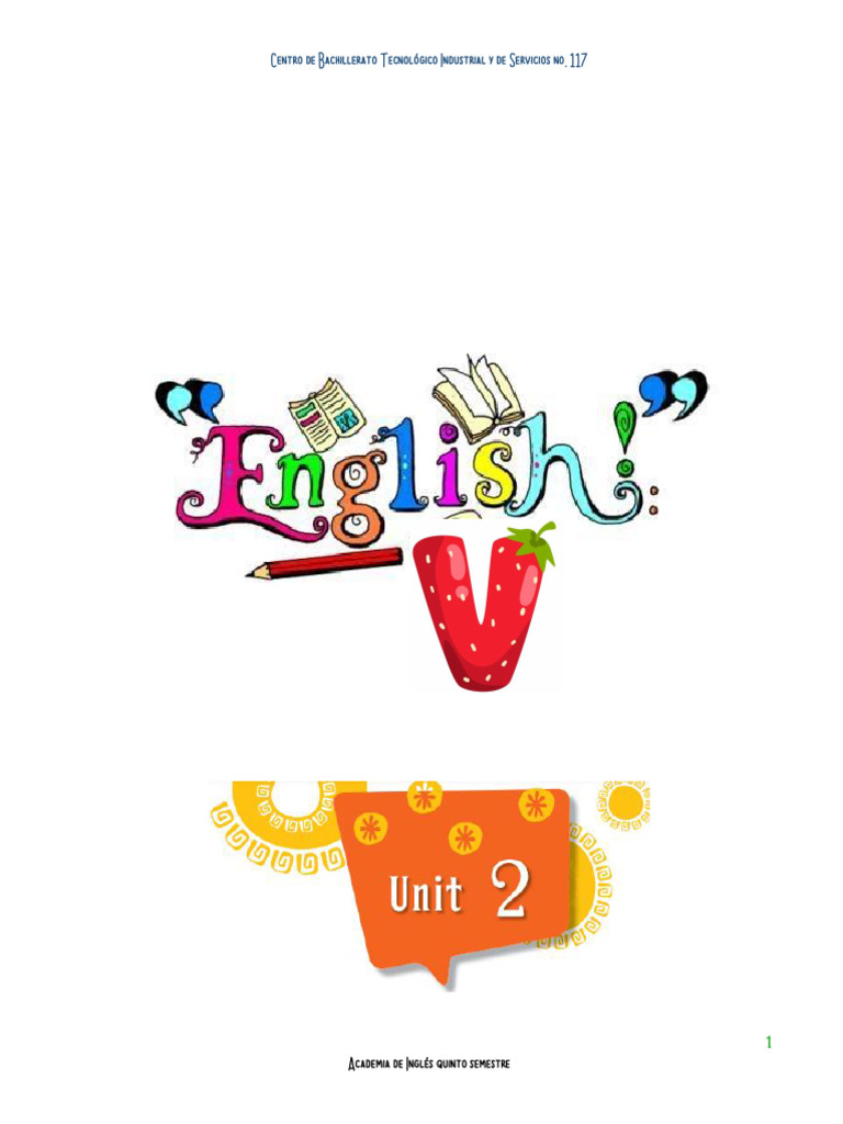 Unit 2 English V 2022 | PDF