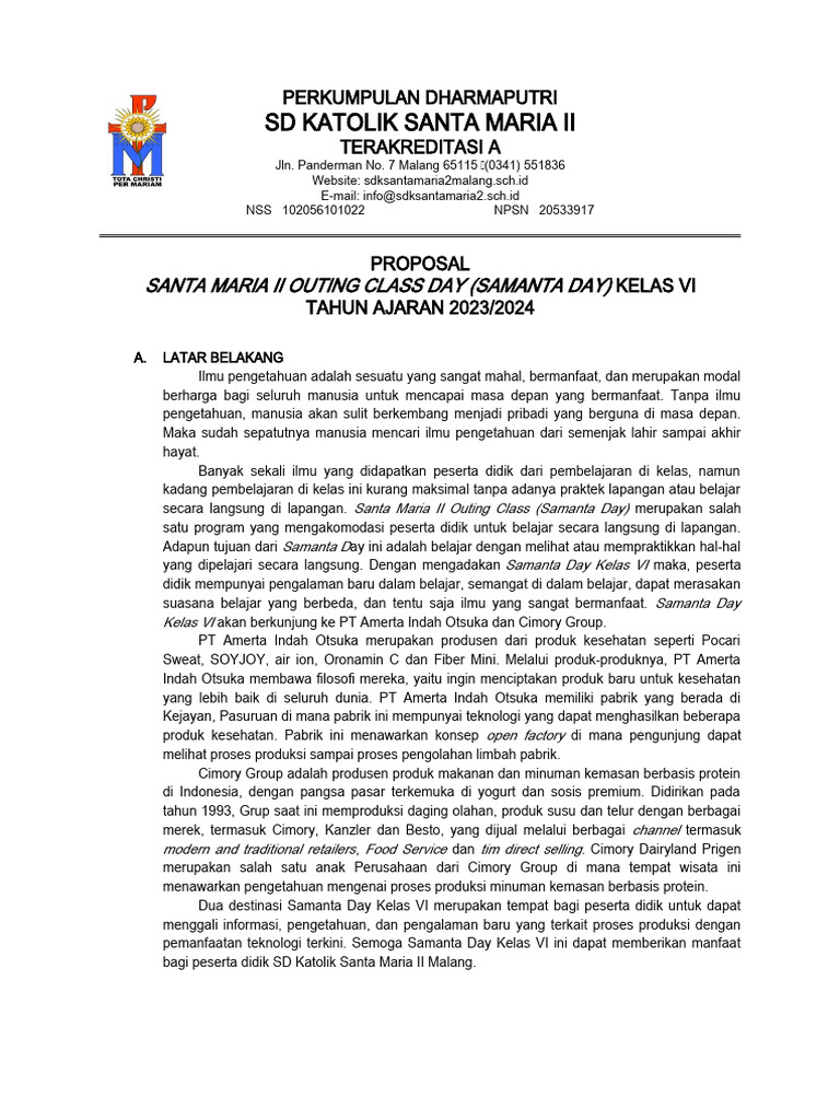 Proposal Outing | PDF