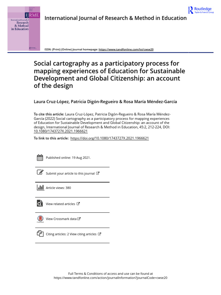 Social Cartography for Education Mapping | PDF | Cartography | Experience